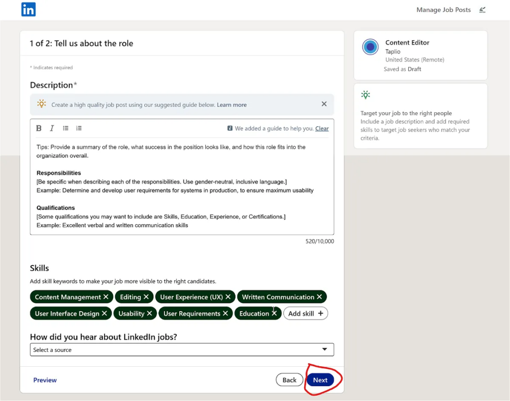 Free LinkedIn Job Posting: A How-To Guide for Employers • Grow Your ...