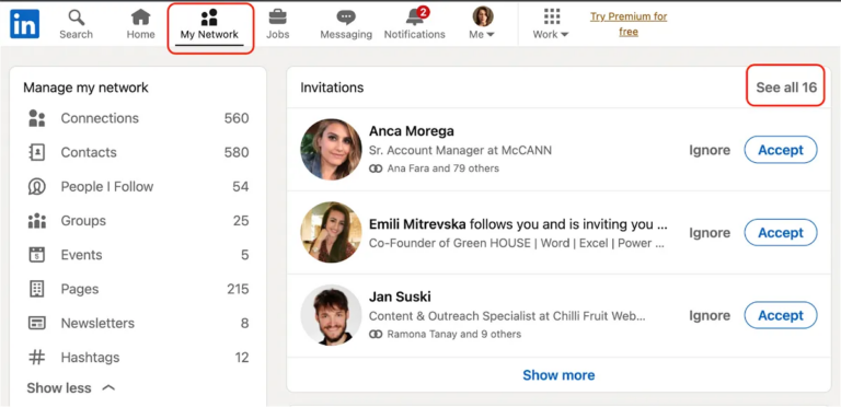 How to Cancel LinkedIn Connection Requests (and why you should) • Grow Your Personal Brand On ...