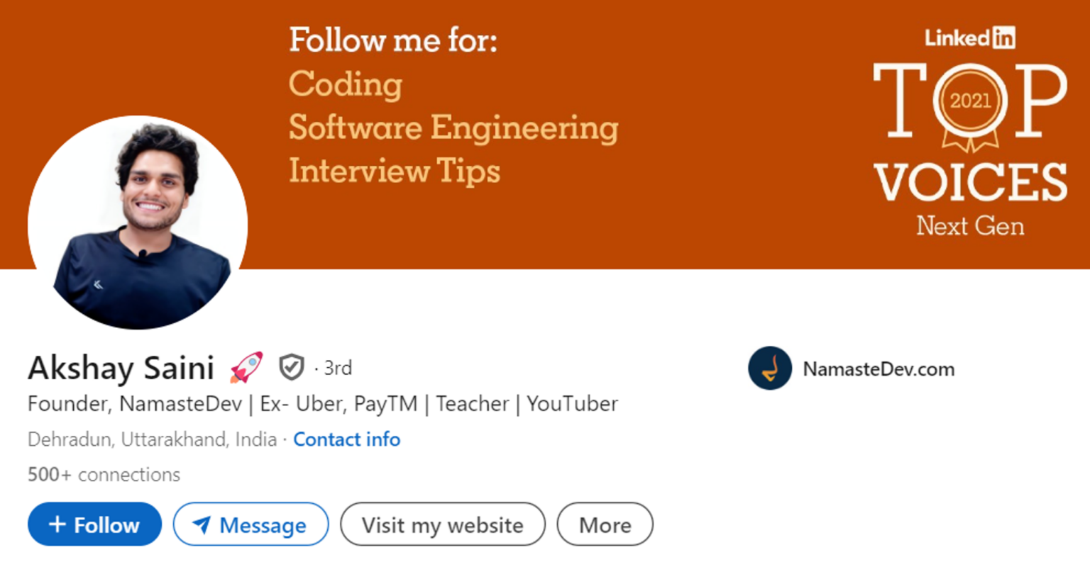 LinkedIn for Software Engineers: 7 Essential Tips to Craft Your Profile • Grow Your Personal ...