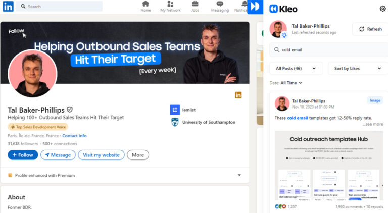 Kleo Review: Find the Best Posts on LinkedIn • Grow Your Personal Brand On LinkedIn