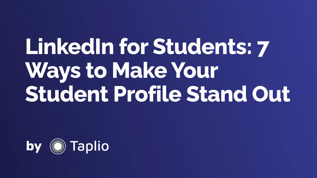 LinkedIn for Students: 7 Ways to Make Your Student Profile Stand Out • Grow Your Personal Brand ...