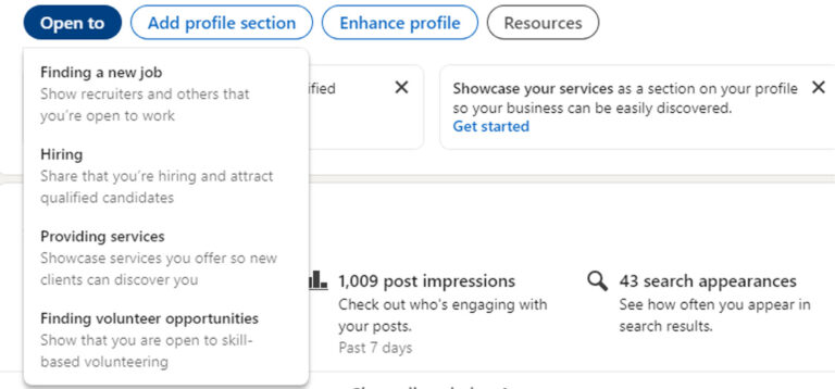 How to Add Open to Work on Your LinkedIn Profile • Grow Your Personal ...